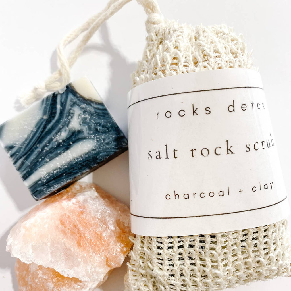 Charcoal + Clay | Himalayan Rock Scrub | Exfoliating | Root + Mei